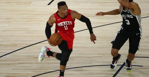 SportsLine Projection Model: Russell Westbrook's return shifts Rockets ...