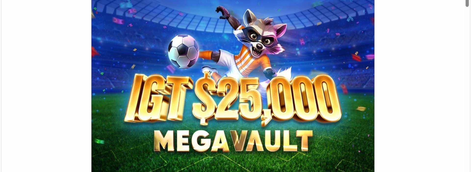 Play Gun Lake Casino promos: IGT $25,000 Mega Vault running until June 21